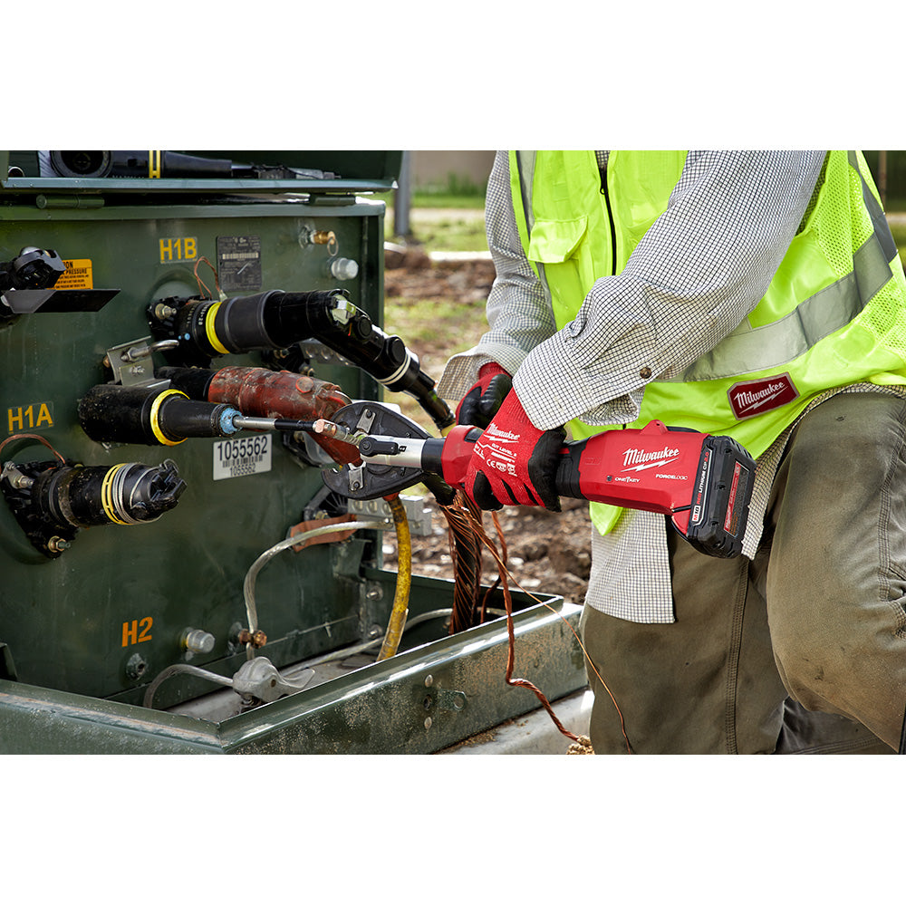 Milwaukee 2978-22K M18 FORCE LOGIC 6T Linear Utility Crimper Kit w/ Ke ...