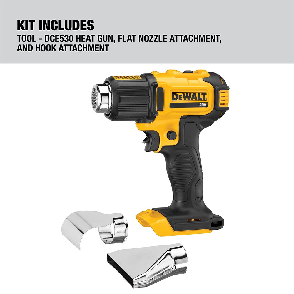 DEWALT DCE530B 20V MAX Cordless Heat Gun, Tool Only – Fasteners Inc