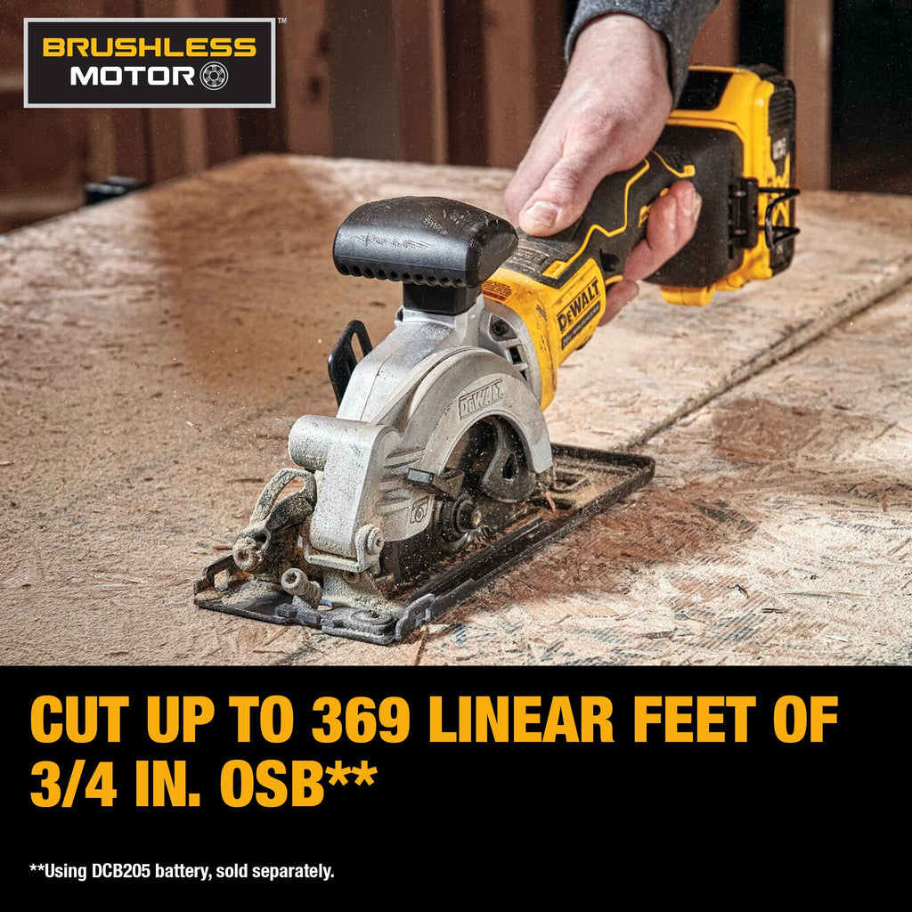 DEWALT DCS571B Atomic 20V Max Brushless 4 1/2" Cordless Circular Saw ...