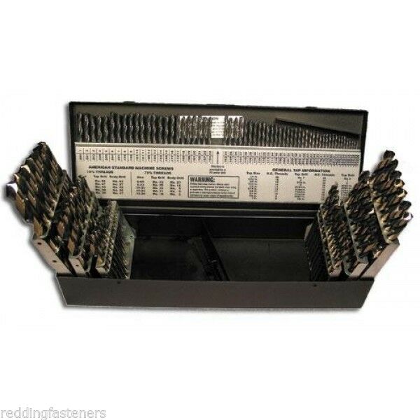 Fastenal # 53841 SP115 115pc Drill Bit Set w/ Fractional, Numbers & Le ...